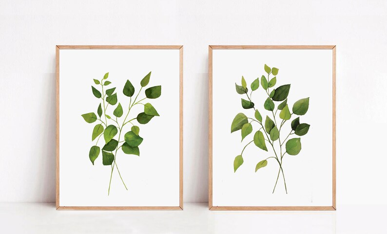 Plant Wall Decor Printable Wall Art Nature Artwork Fern - Etsy