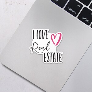 I Love Real Estate Sticker I Love Real Estate Decal I Love Real Estate ...