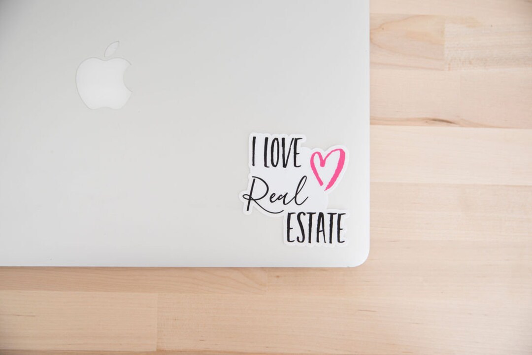 I Love Real Estate Sticker I Love Real Estate Decal I Love Real Estate ...