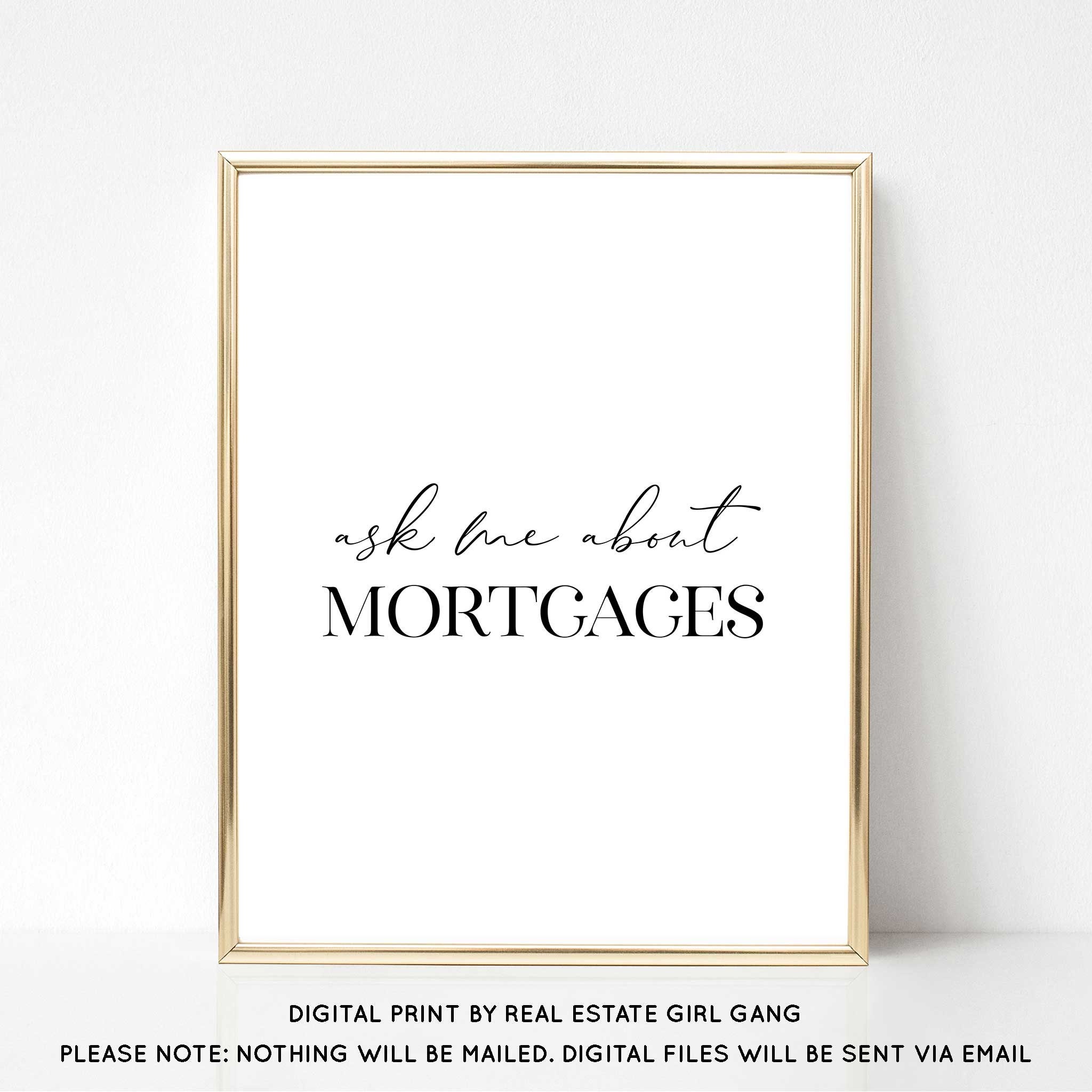 Mortgage Quote Wall Art Inspirational Saying Printable Loan Officer ...