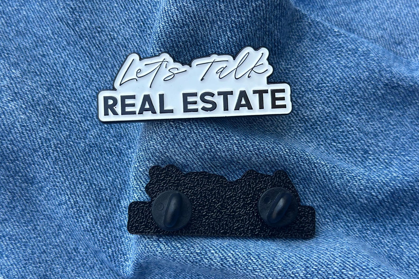 Let's Talk Real Estate Pin Realtor Lapel Pin Real Estate Lapel Pin ...
