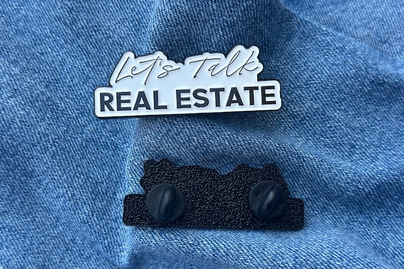 Let's Talk Real Estate Pin Realtor Lapel Pin Real Estate Lapel Pin ...