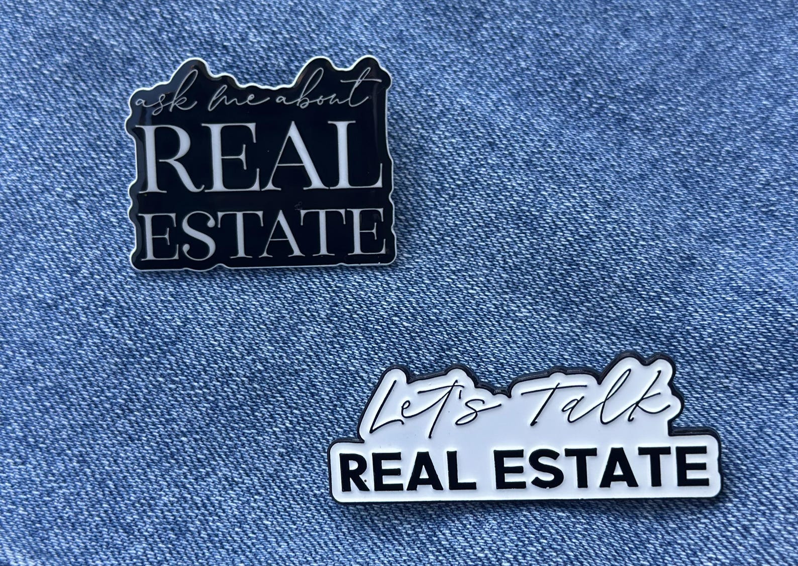 Let's Talk Real Estate Pin Realtor Lapel Pin Real Estate Lapel Pin ...