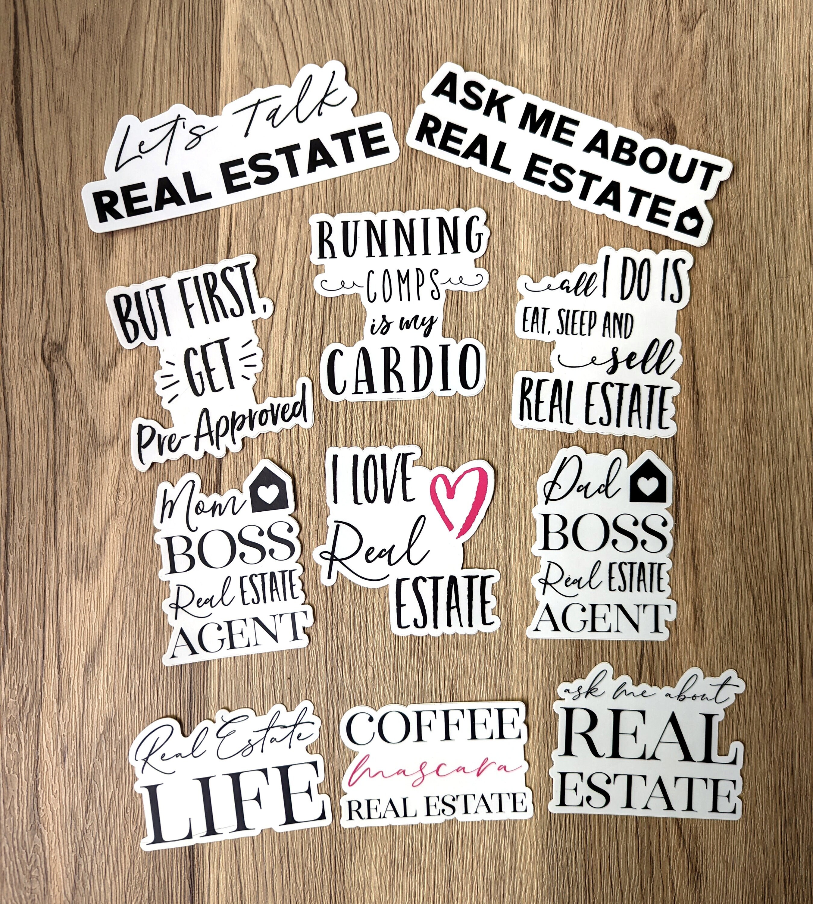 Create Your Own Real Estate Sticker Pack Realtor Sticker - Etsy