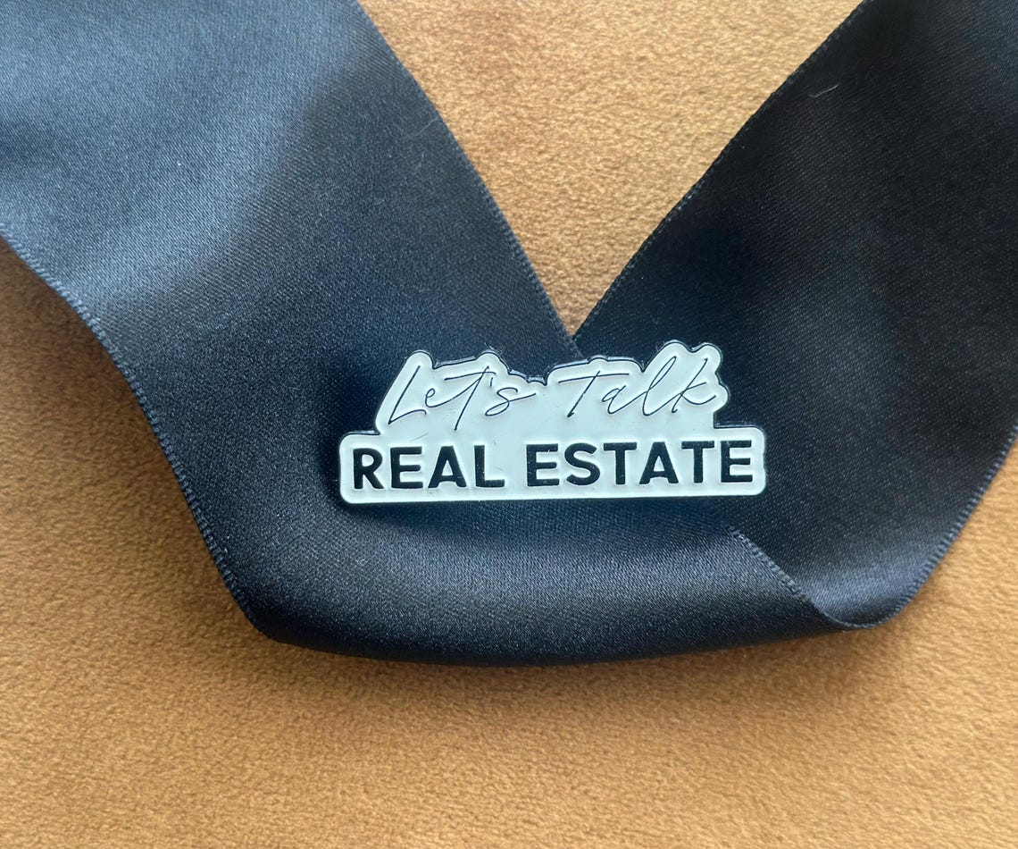Let's Talk Real Estate Pin Realtor Lapel Pin Real Estate Lapel Pin ...