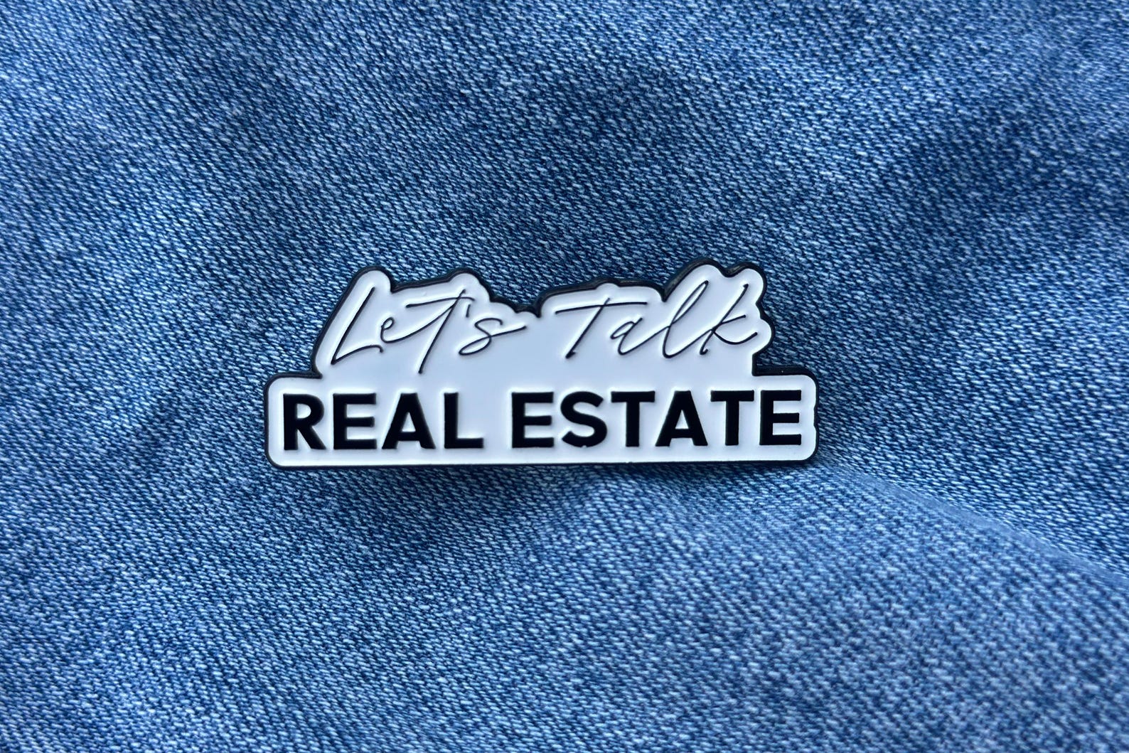 Let's Talk Real Estate Pin Realtor Lapel Pin Real Estate Lapel Pin ...