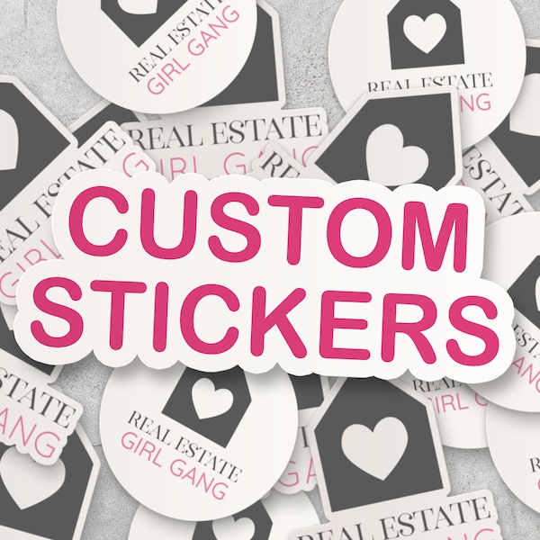 Real Estate Logo Stickers - Etsy