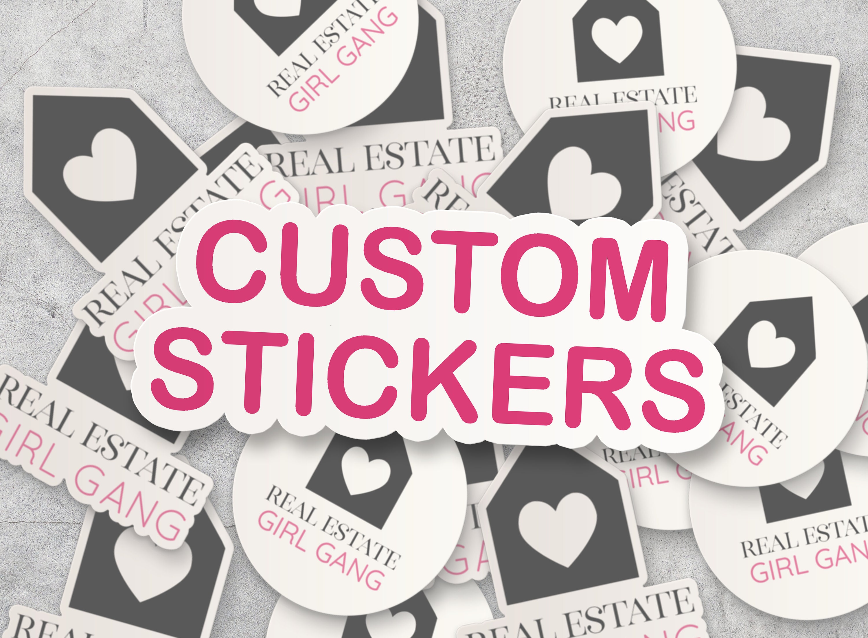 Custom Real Estate Stickers, Custom Real Estate Branding, Custom Real ...