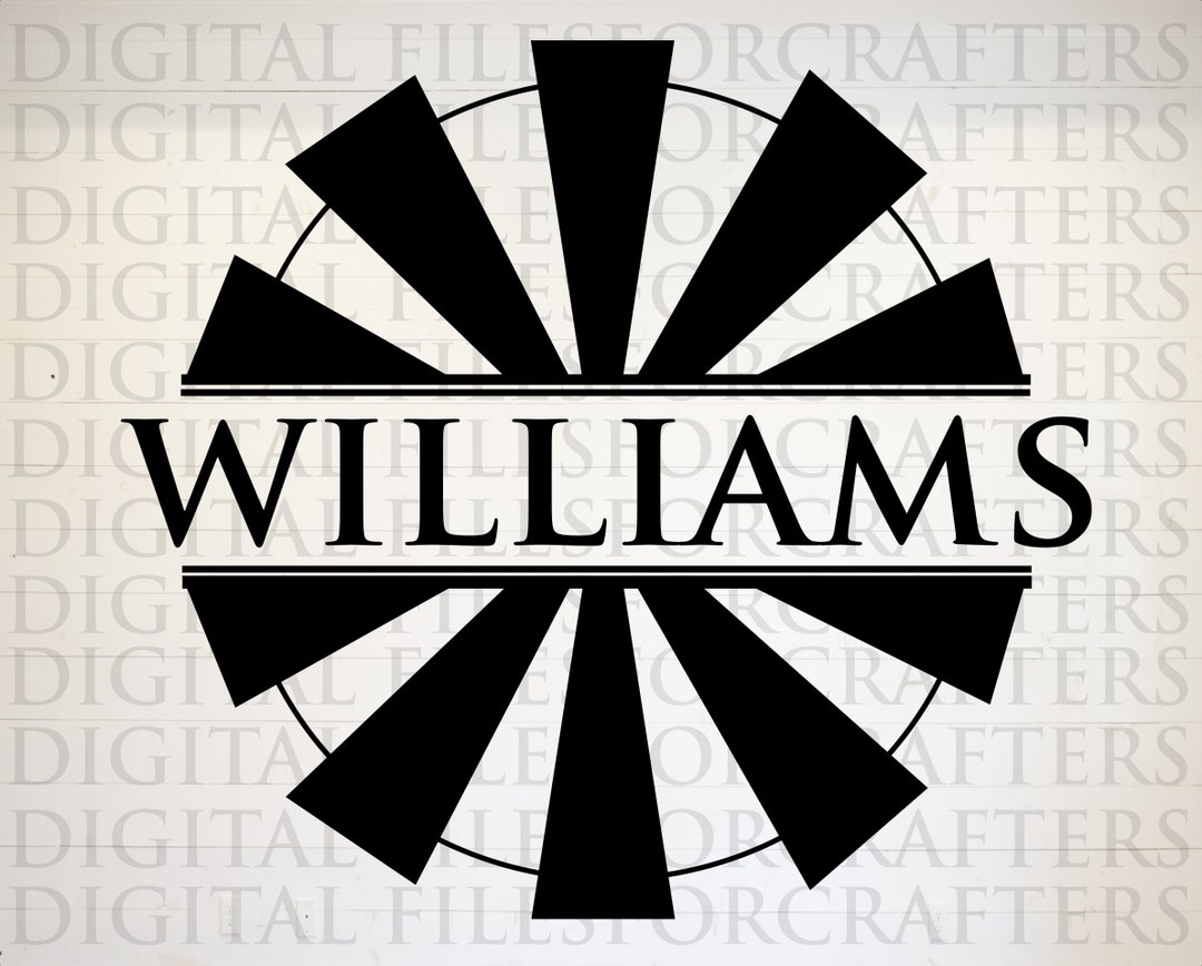 Windmill Personalized With Your Family Name Svg, Windmill Svg ...