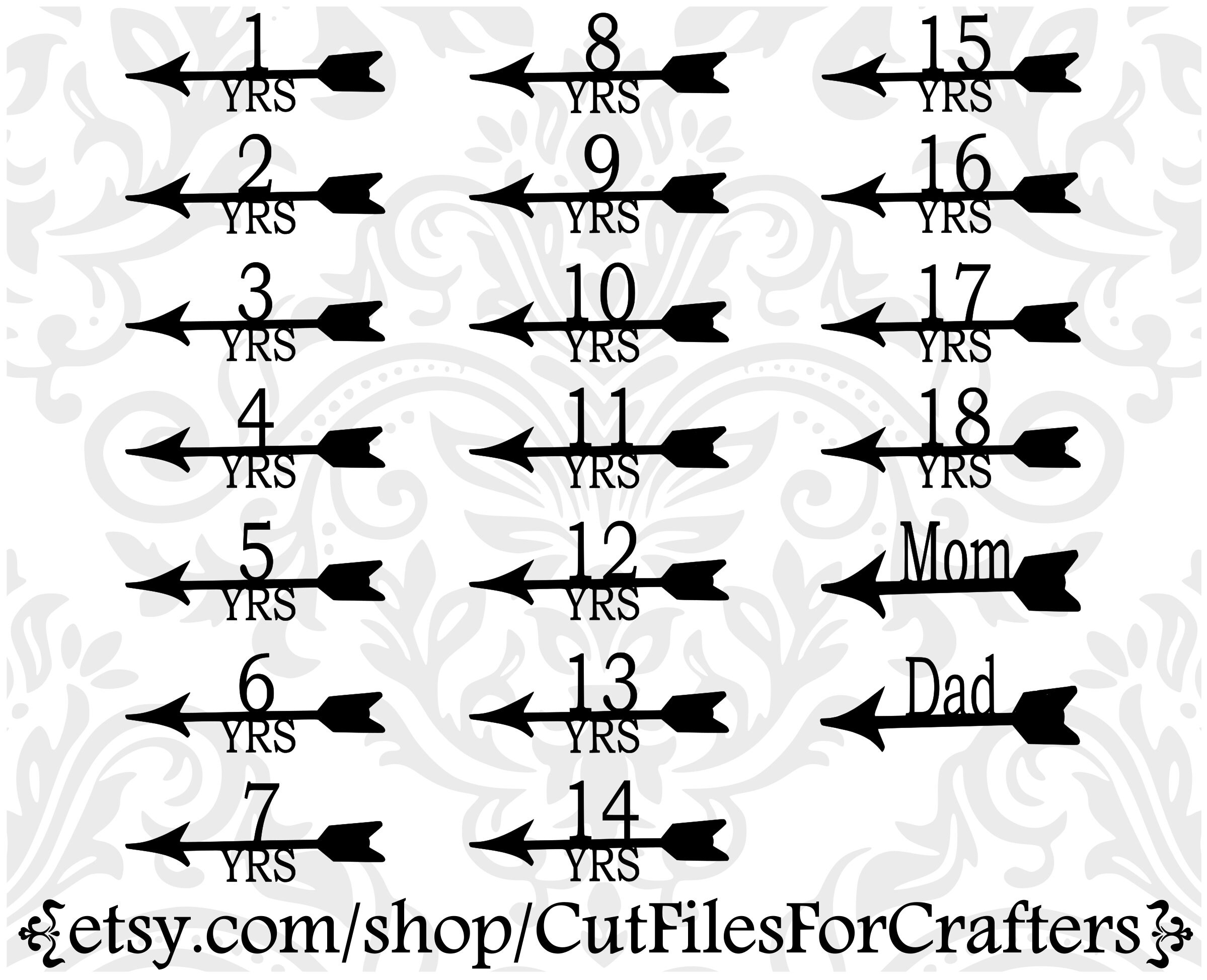 Growth Chart Height Arrow Marker Svg Growth Chart Ruler Ages - Etsy Canada