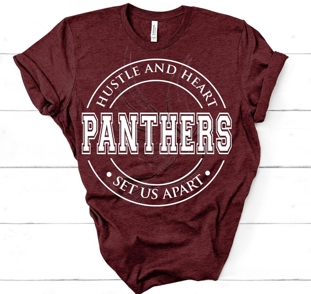 Panthers Hustle and Heart Svg, Panthers Svg, Panthers Shirt Svg ...