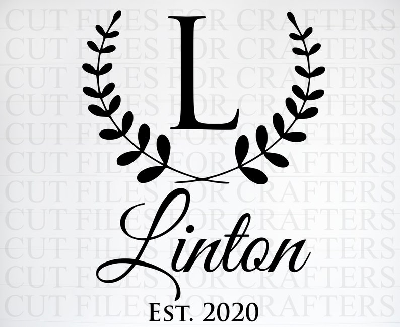 Personalized Letter L Monogram Svg Personalized Last Name | Etsy