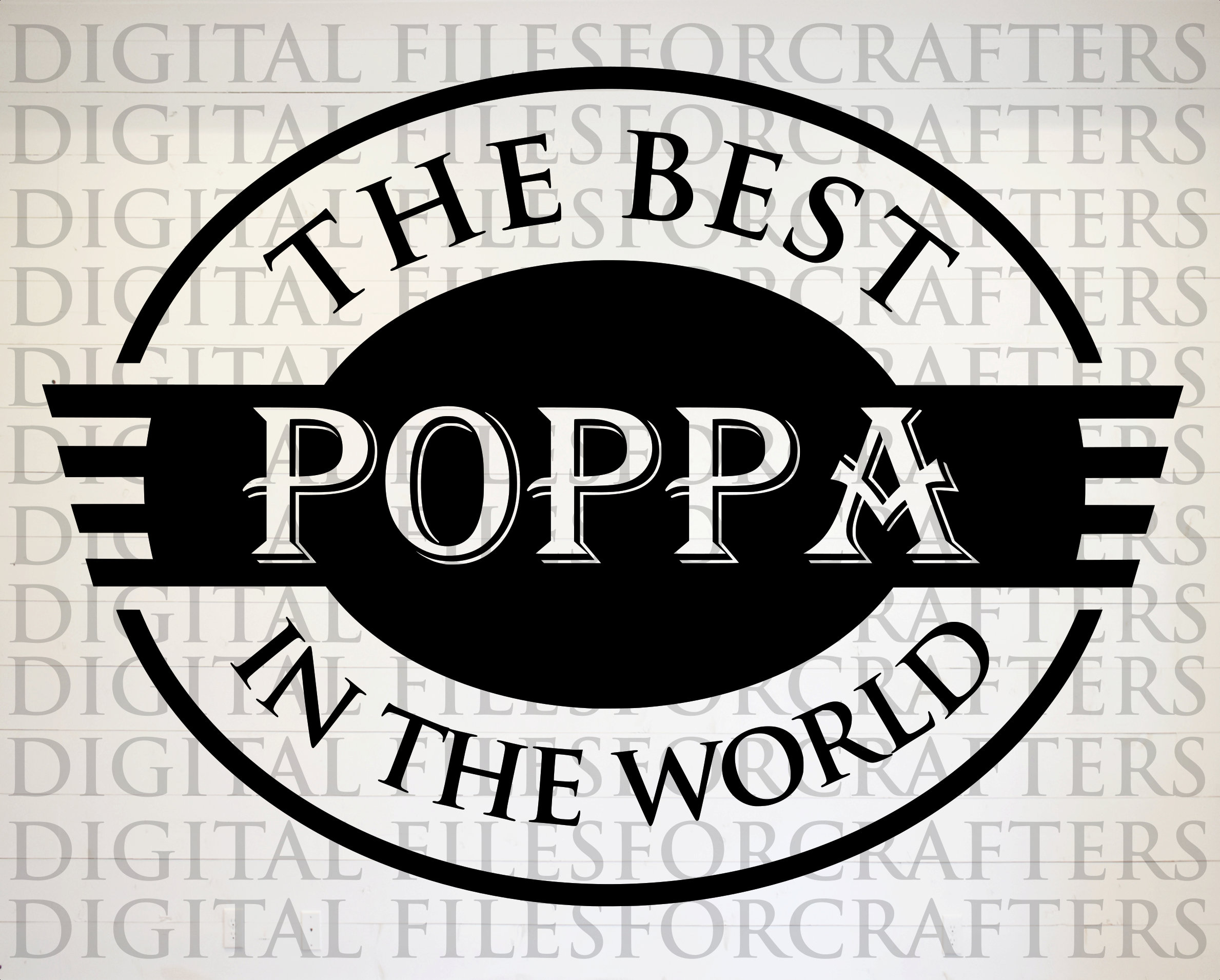 The Best Poppa In The World Svg The Man The Myth The Legend | Etsy