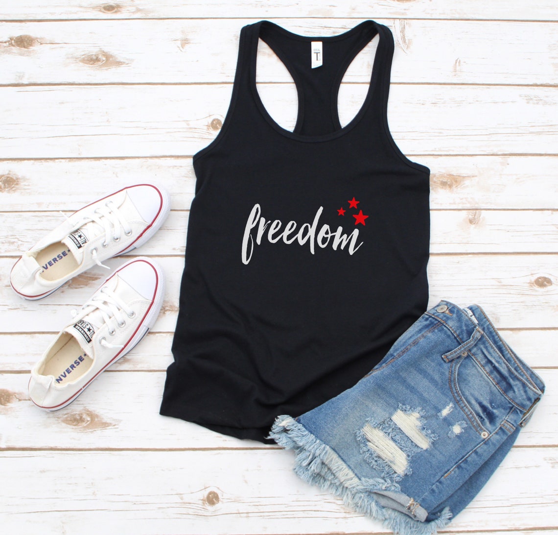 Freedom Patriotic Shirts America Shirt Womens Stars | Etsy