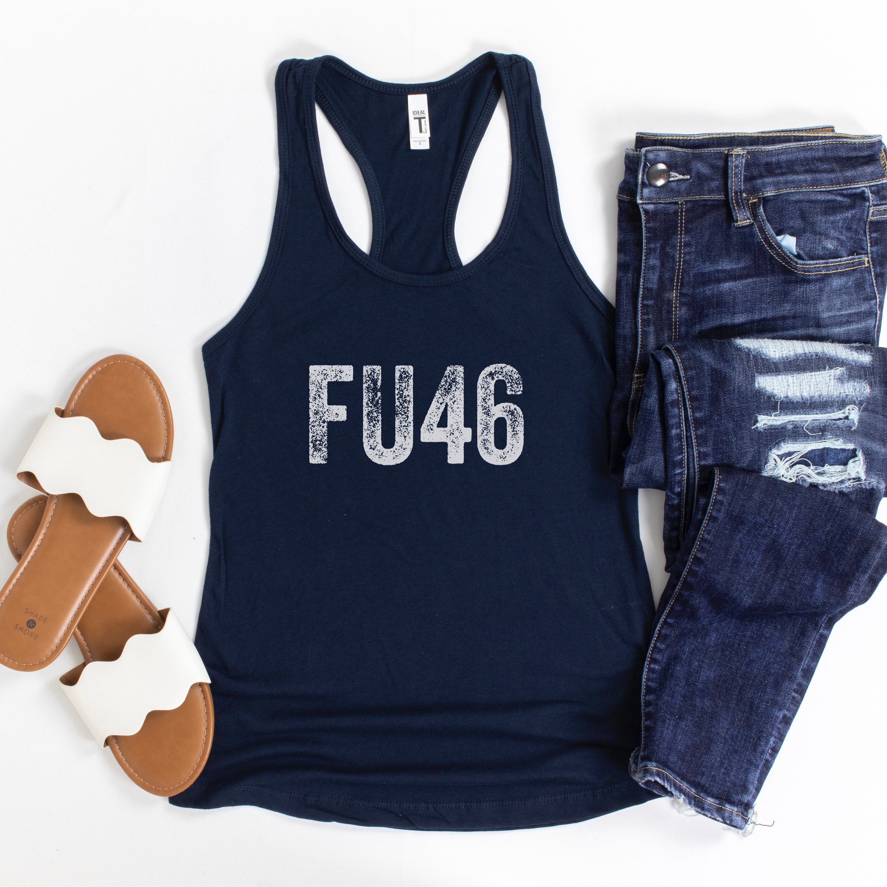 FU46 || Funny Biden Political Tank, Distressed, Sassy Sarcastic, Funny ...