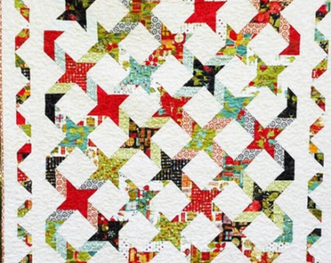 Twisting With the Stars Quilt Pattern Using Strips -from: Little Louise ...