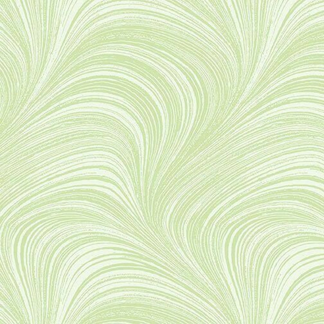 Wave Texture-leaf Green Cotton Fabric by Benartex - Etsy