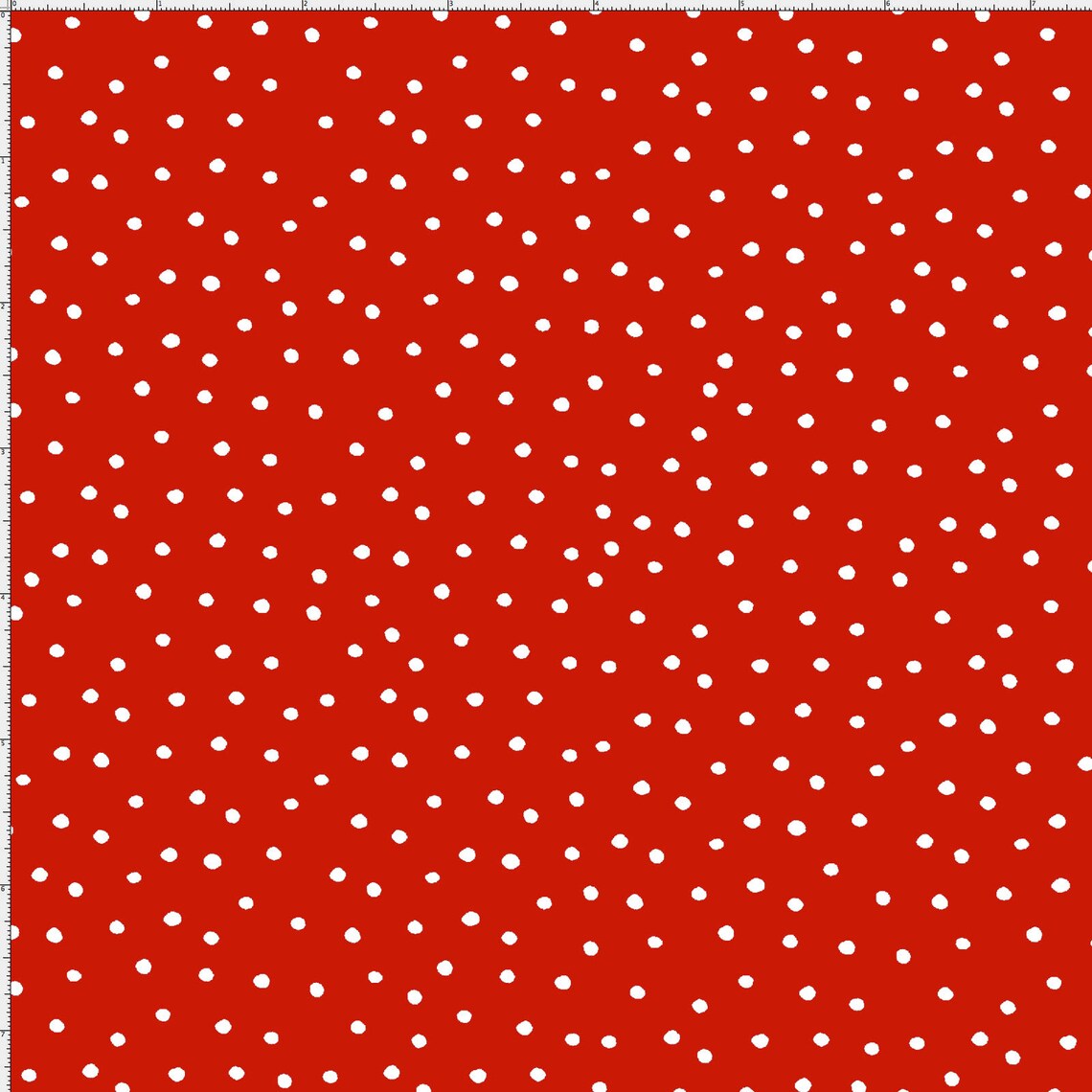 Dinky Dots White Dots on Red Cotton Fabric by Loralie Designs - Etsy