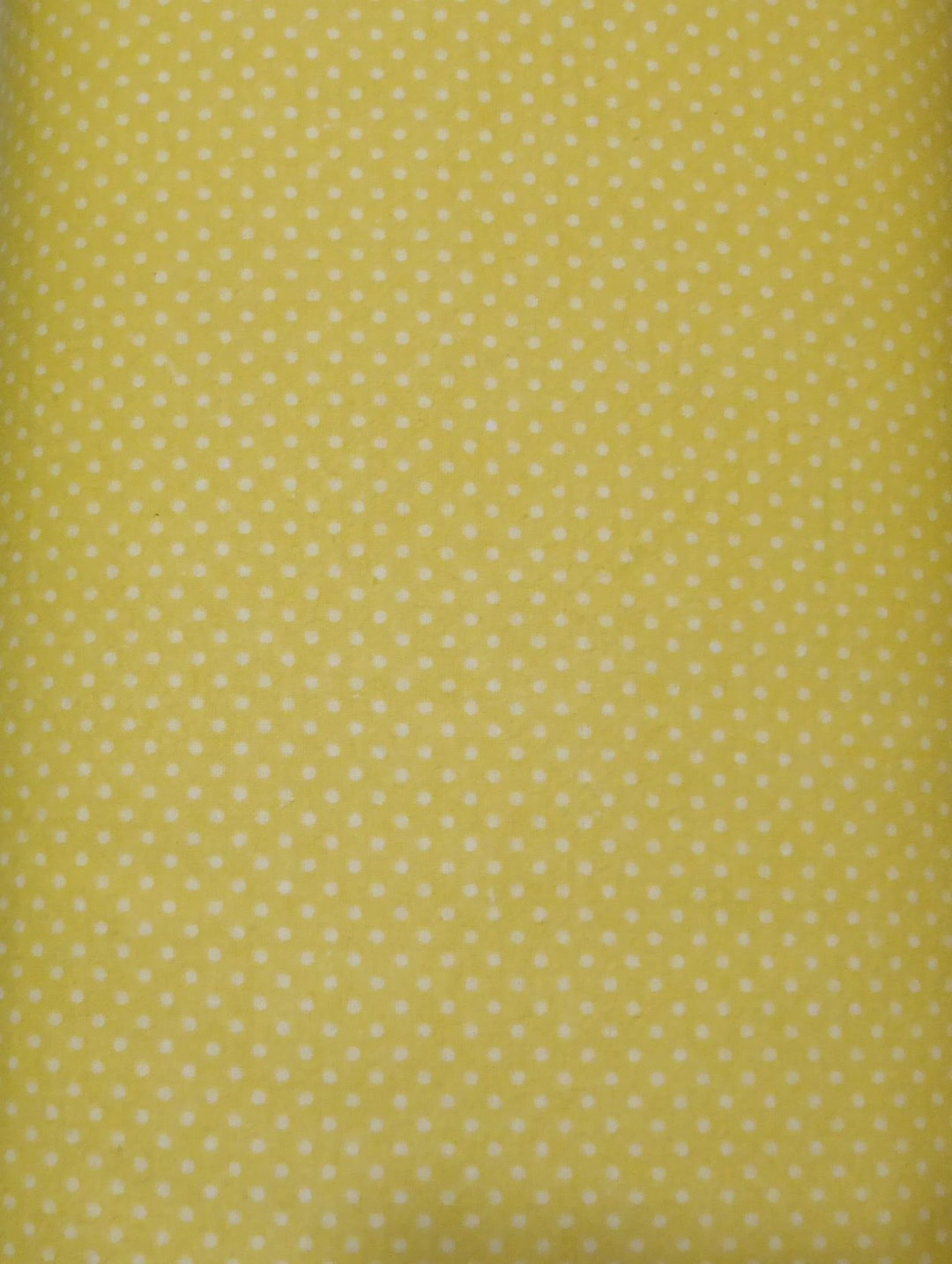 Flannel Tone on Tone Dot Yellow Cuddle Cotton Flannel Fabric by Fabri ...