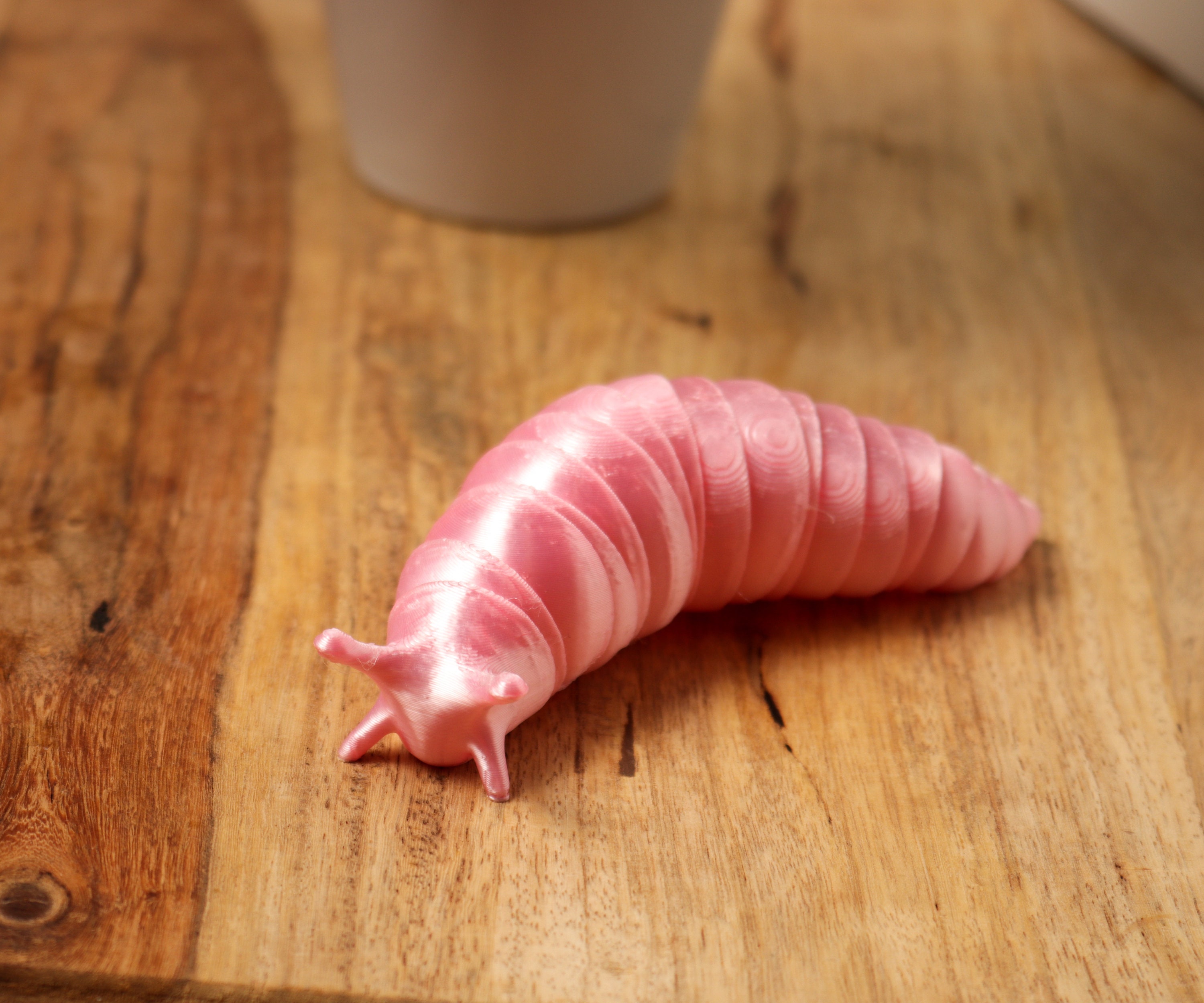 Cute 3D Printed Articulated Slug 3D Printed Sensory Fidget Flexi Desk ...