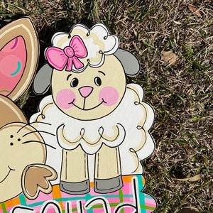 Easter Squad Door Hanger: Hand-painted Spring Decor - Etsy
