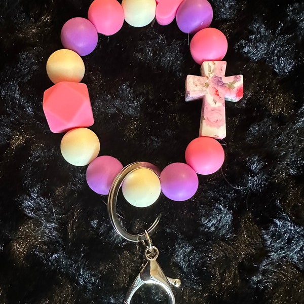 Cross Keychain - Etsy