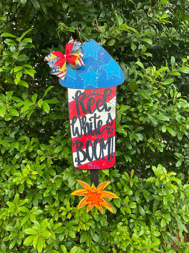 Patriotic Door Hanger, Patriotic Decor, Summer, Summer Decor ...