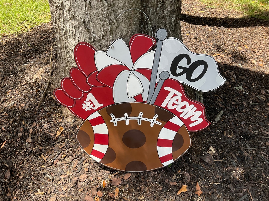 Football Door Hanger, Football Door Decor, Sports Door Hanger, Summer ...
