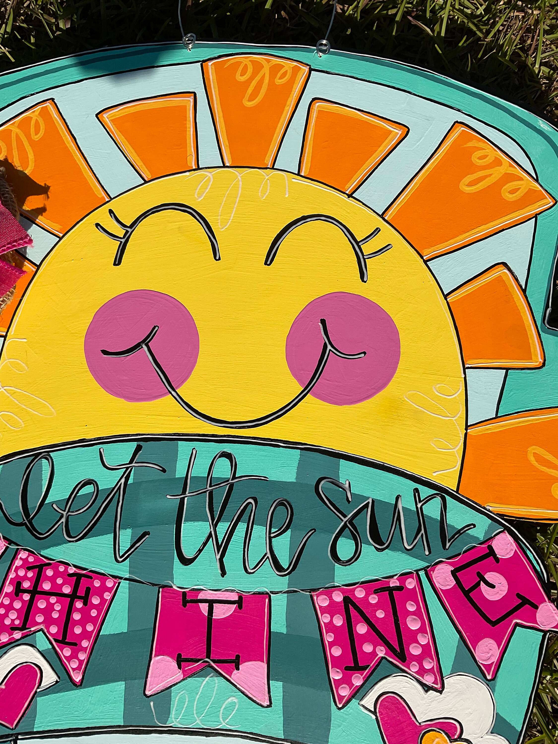 Sunshine Truck Door Hanger, Summer Door Hanger, Sun Door Hanger - Etsy