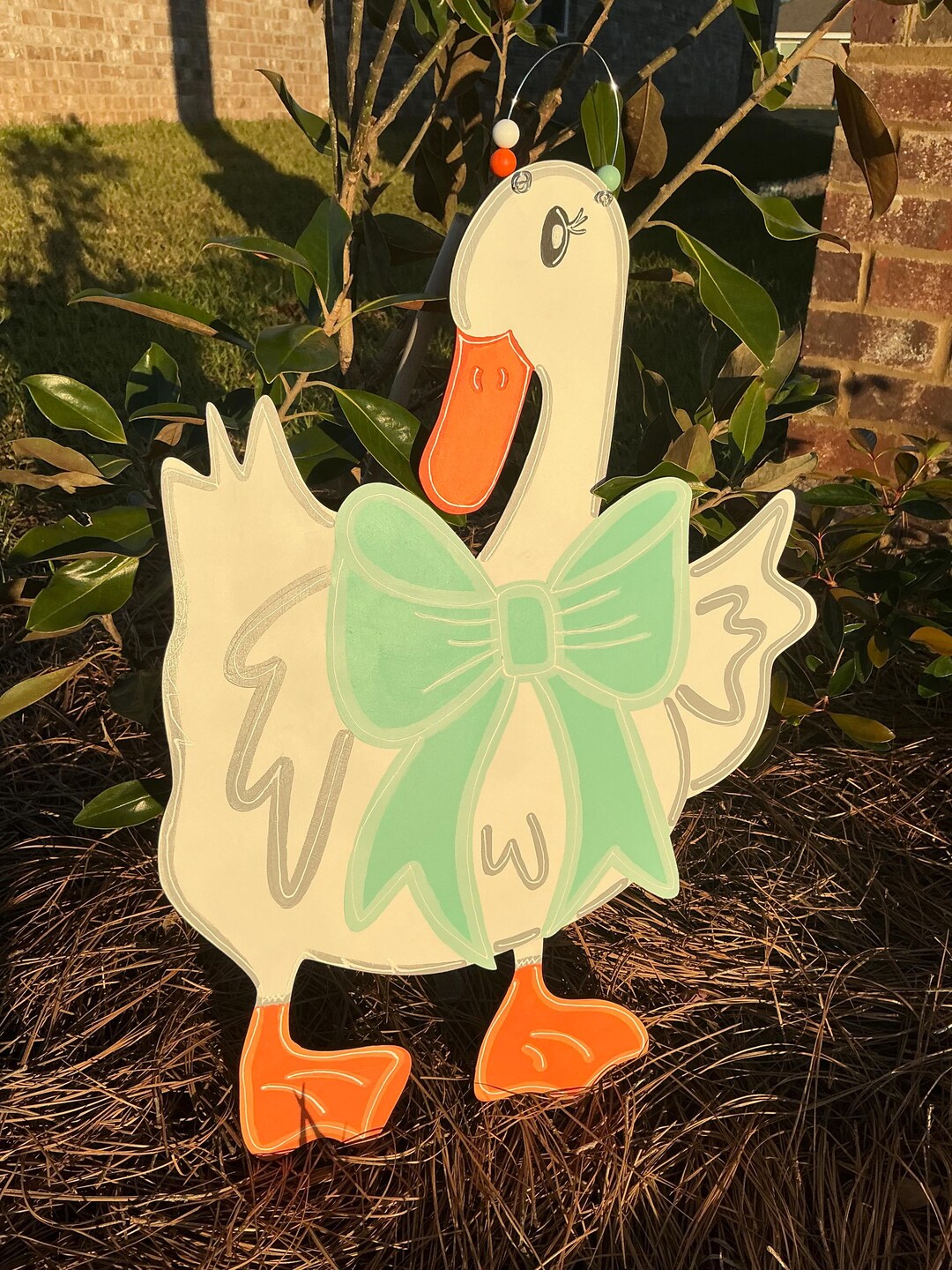 Goose Door Hanger, Porch Goose Door Hanger, Easter Door Hanger, Porch ...