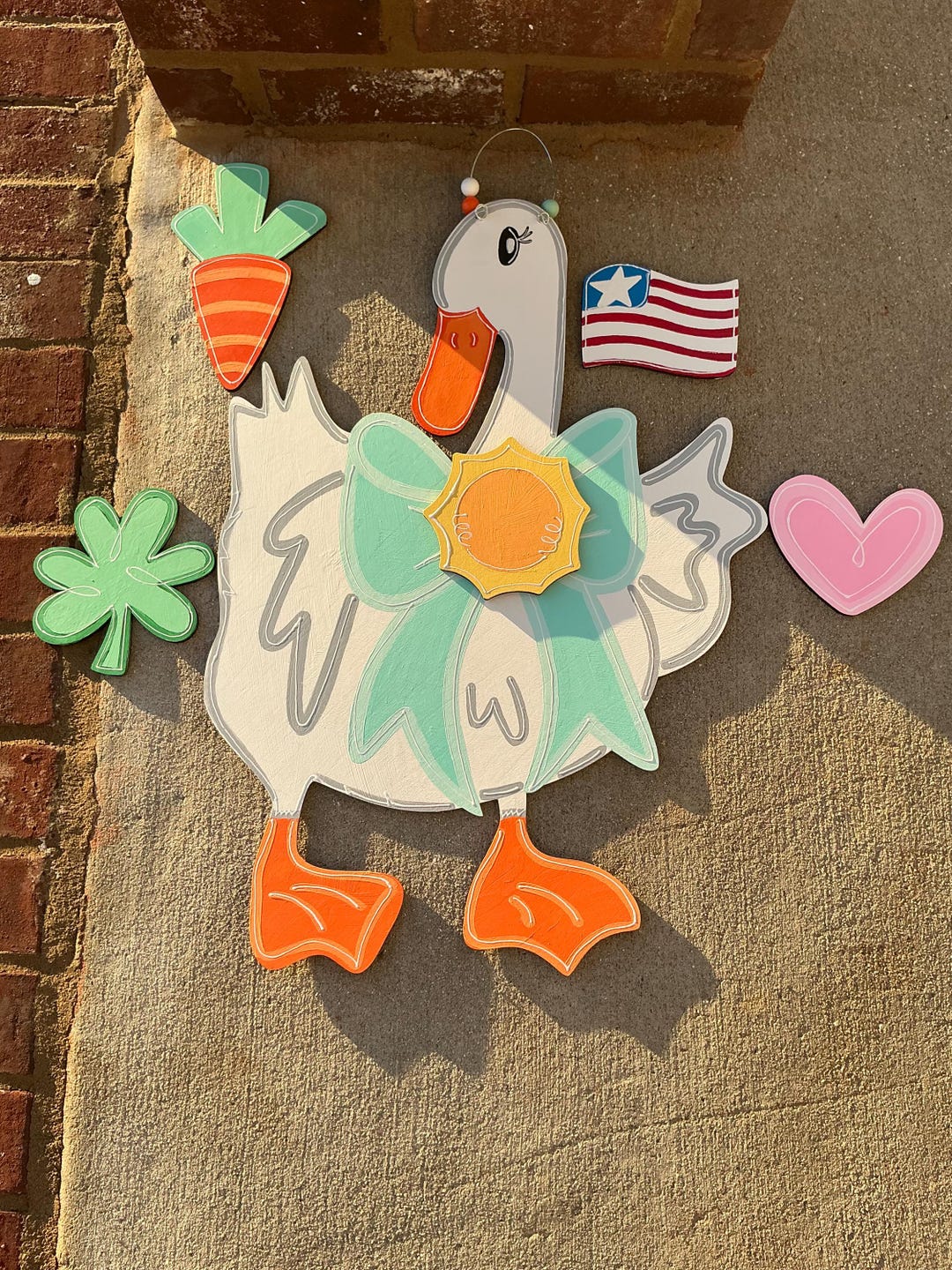 Interchangeable Door Hanger, Goose Door Hanger, Porch Goose Door Hanger ...