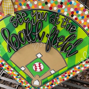 Handmade Baseball Door Hanger: Spring Sports Decor - Etsy