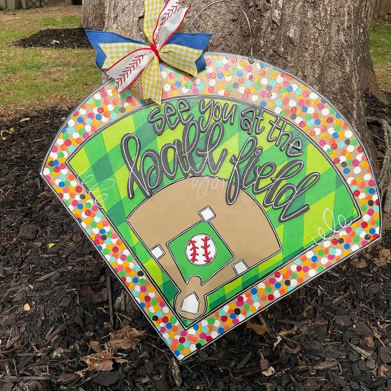 Baseball Door Decor - Etsy
