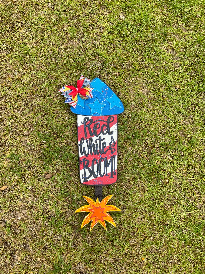 Patriotic Door Hanger, Patriotic Decor, Summer, Summer Decor ...