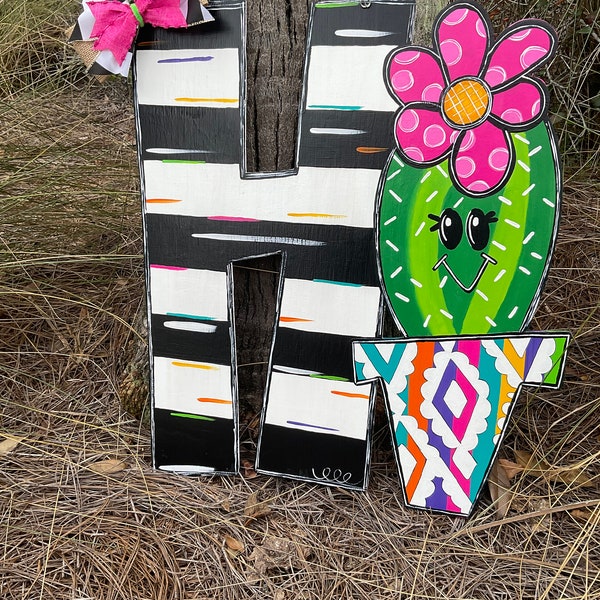 Cactus Door Hanger - Etsy