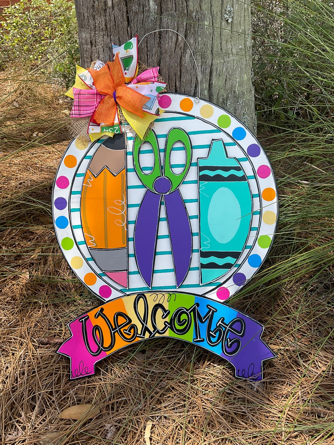 Teacher Door Hanger, Back to School Door Hanger, Welcome Door Hanger ...