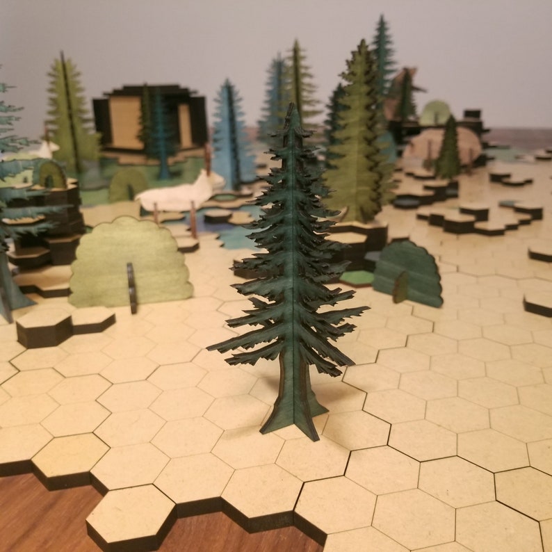 Tabletop Pine Tree Miniature - Etsy