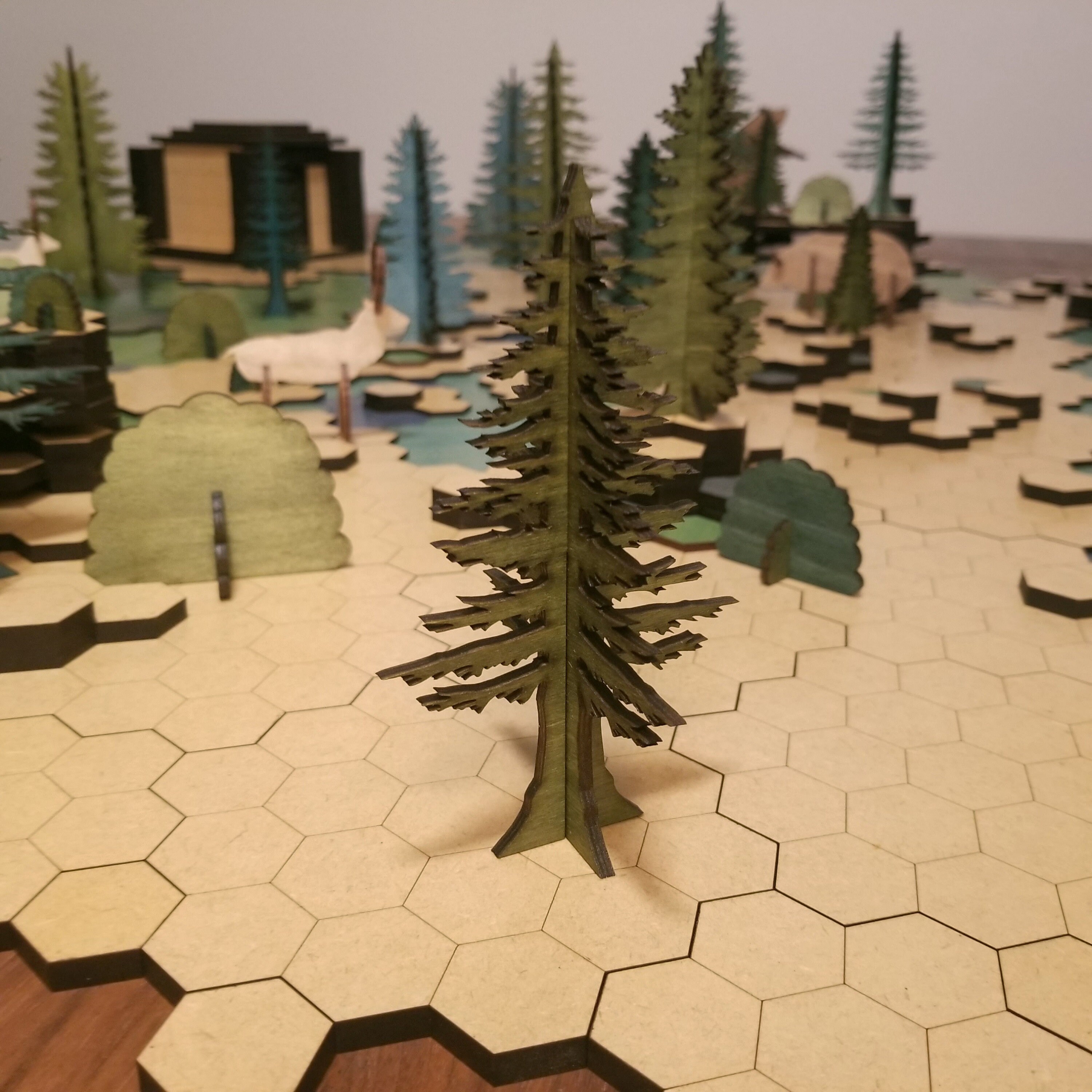 Tabletop Pine Tree Miniature - Etsy