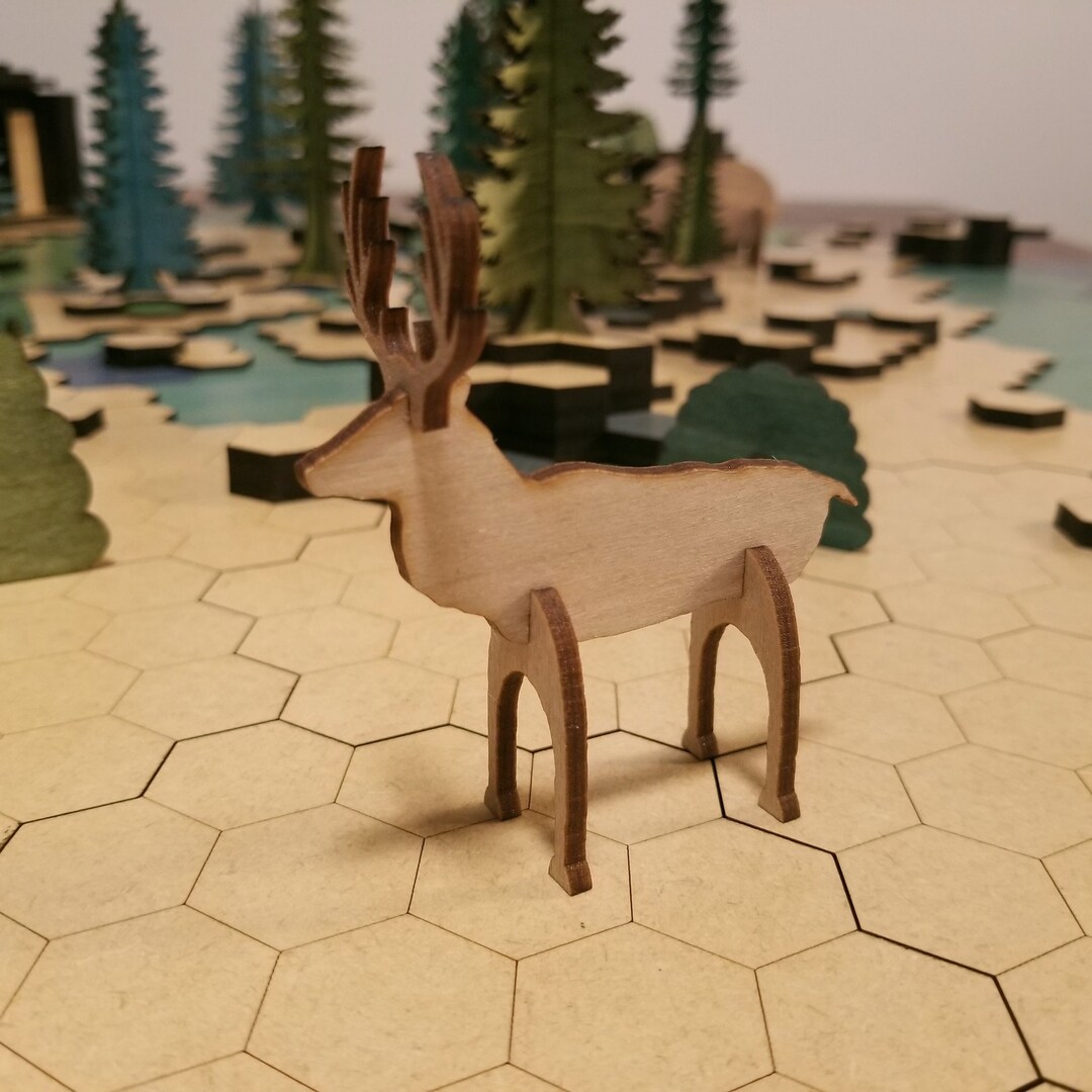 Tabletop Deer Miniature - Etsy