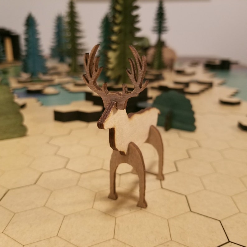 Tabletop Deer Miniature - Etsy