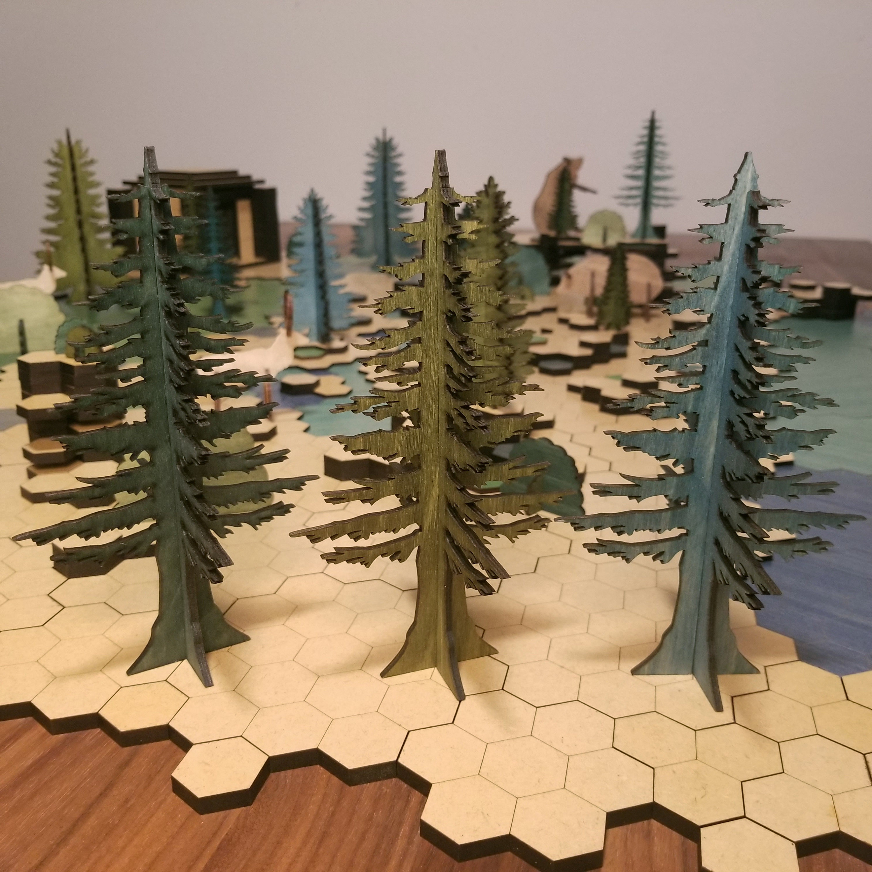 Tabletop Pine Tree Miniature - Etsy