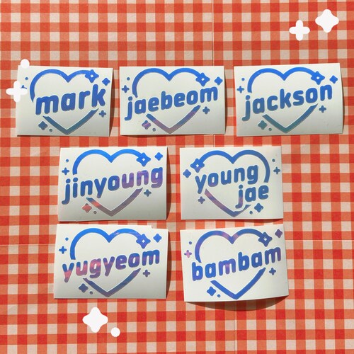 Custom K-pop Kpop Holo Decal Vinyl Lightstick Sticker - Etsy
