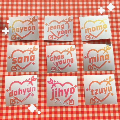 Custom K-pop Kpop Name Holo Decal Vinyl Lightstick Sticker | Etsy