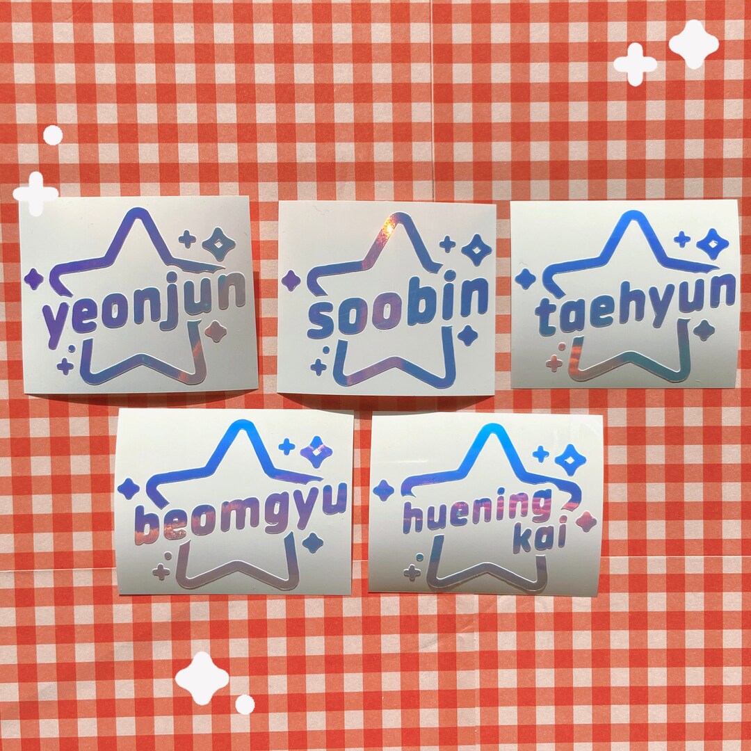 TXT K-pop Kpop Holo Decal Vinyl Lightstick Sticker - Etsy