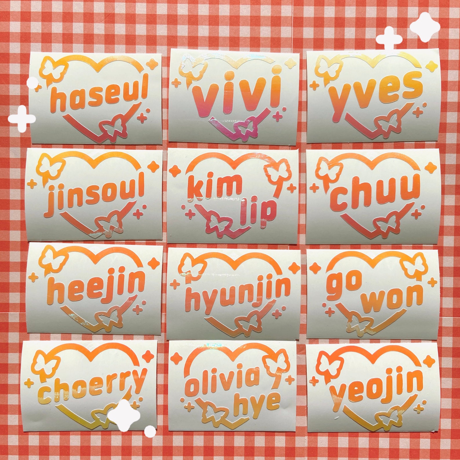 Loona K-pop Kpop Holo Decal Vinyl Lightstick Sticker - Etsy