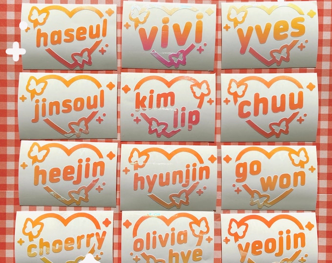 LOONA Lightstick Holographic Decal Stickers for Orbits!! // Super Cute ...