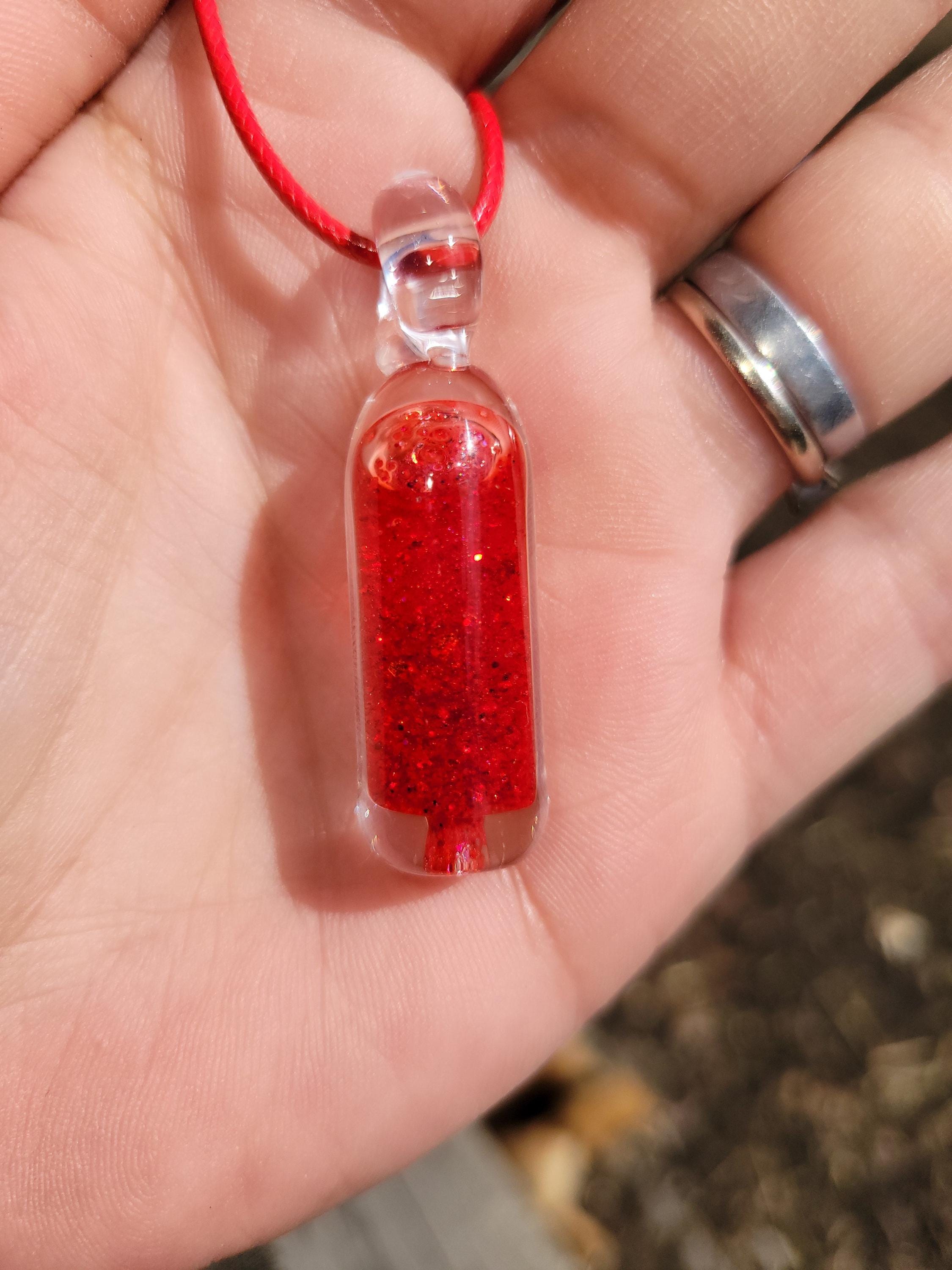 Liquid Filled Glass Fidget Pendants - Handblown Glass - Etsy
