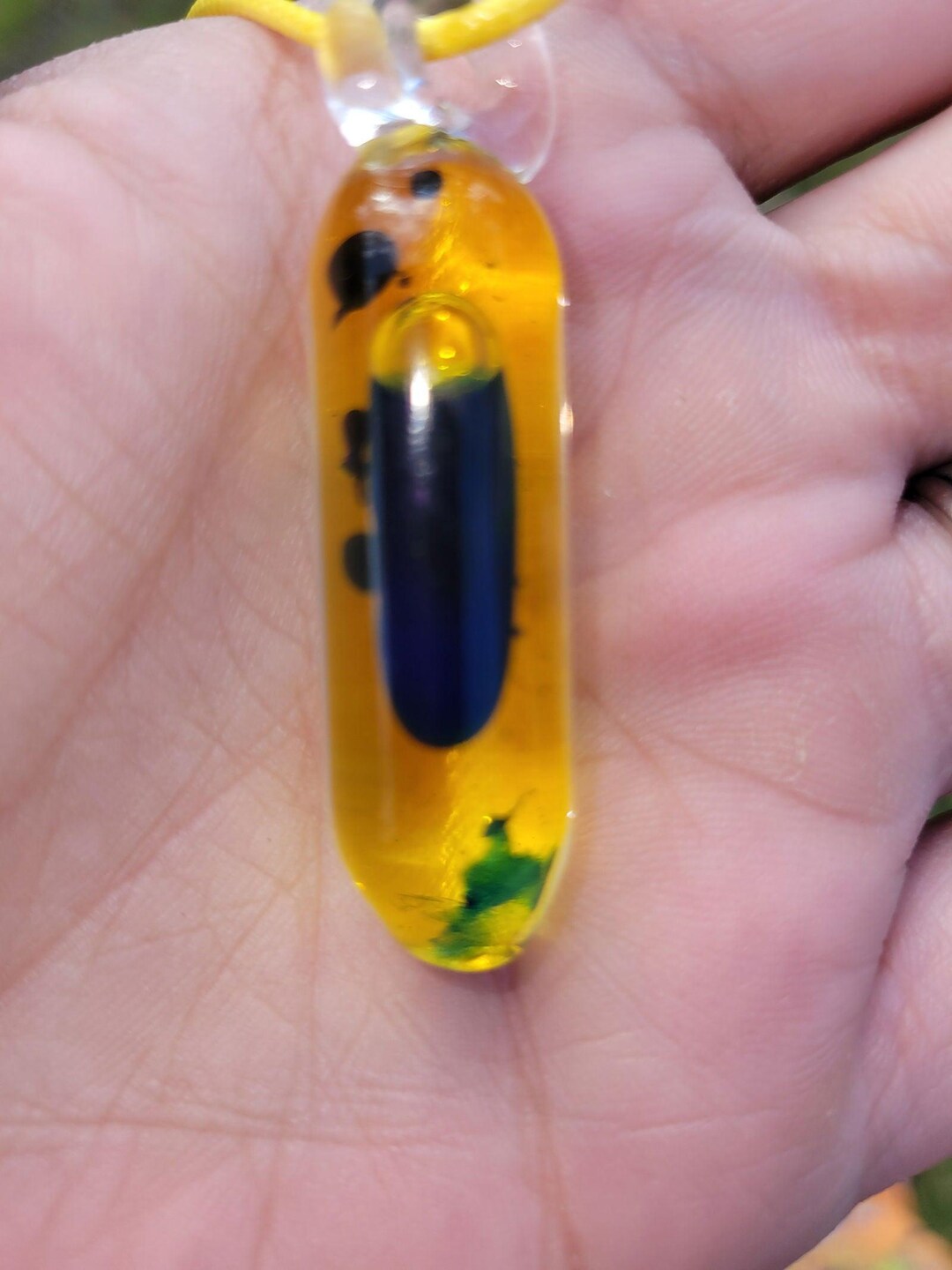 Liquid Filled Glass Lava Fidget Pendants Handblown Glass - Etsy