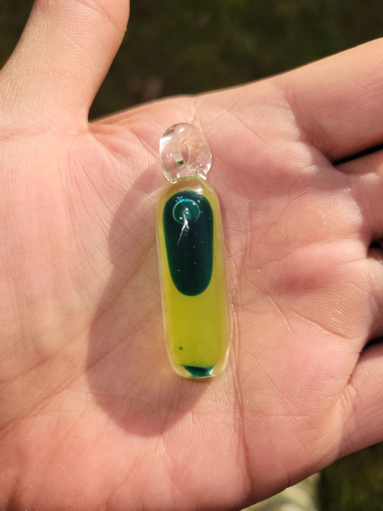 Liquid Filled Glass Lava Fidget Pendants Handblown Glass - Etsy