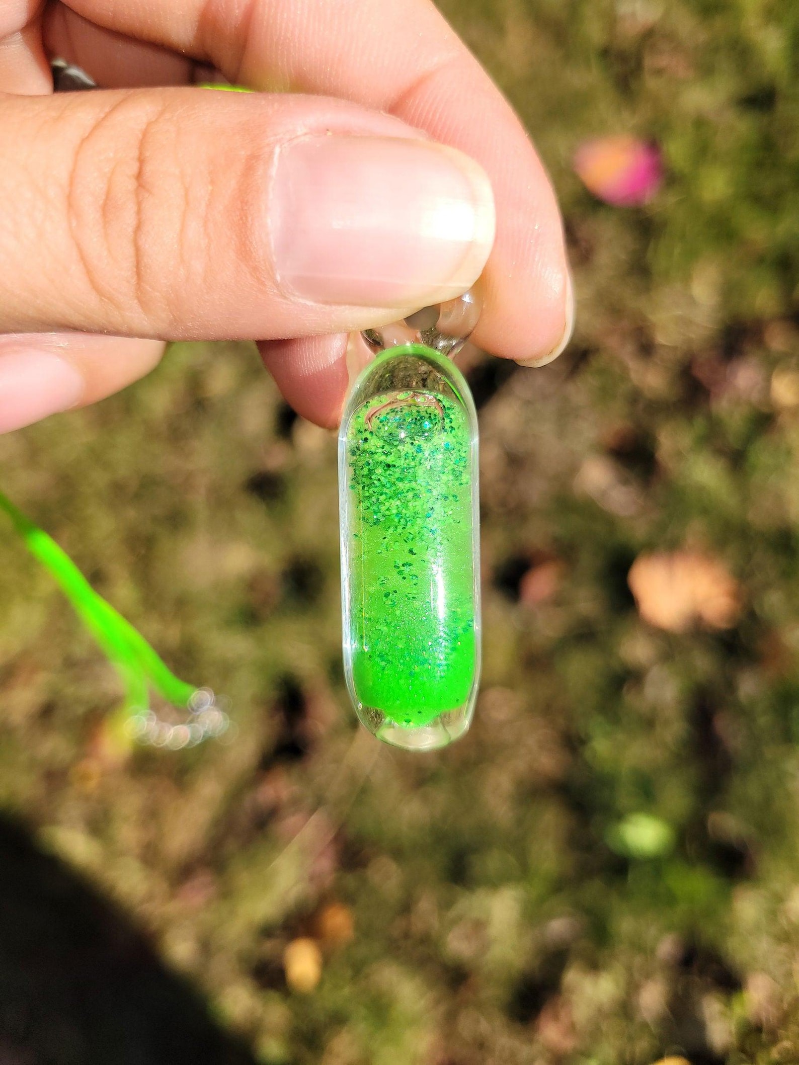 Liquid Filled Glass Fidget Pendants - Handblown Glass - Etsy